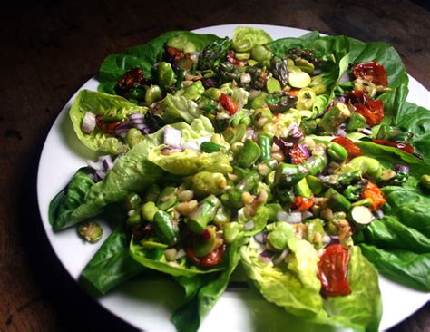 Essex Girl Cooks Healthy Low Cholesterol Broad Bean And Asparagus Salad