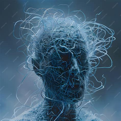 Premium Photo Abstract Neural Network Visualization A Complex Ethereal Structure Against A