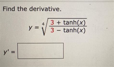 Solved Find The Derivative Y Ard Arccoth Vx2 7 Y