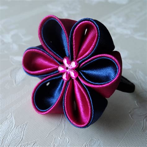 Gumička Kanzashi Potvor Pomáhat Tvořit