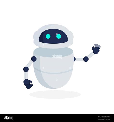 Robot Icon Chat Robot Icon Flat Vector Illustration Background Stock