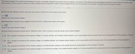 Answered The Brand Manager For A Brand Of Bartleby