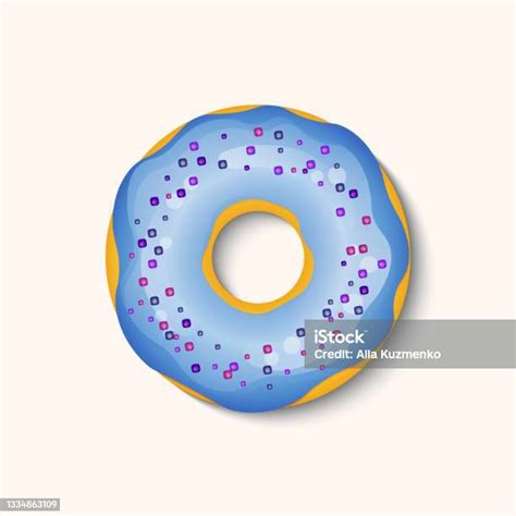 흰색 배경에 고립 된 색상 착빙과 여러 가지 빛깔의 분말도 3d 사실적인 음식 아이콘 초대 포스터 카드 직물을위한 템플릿 현대적인 디자인 사실적인 벡터 일러스트레이션 3차원