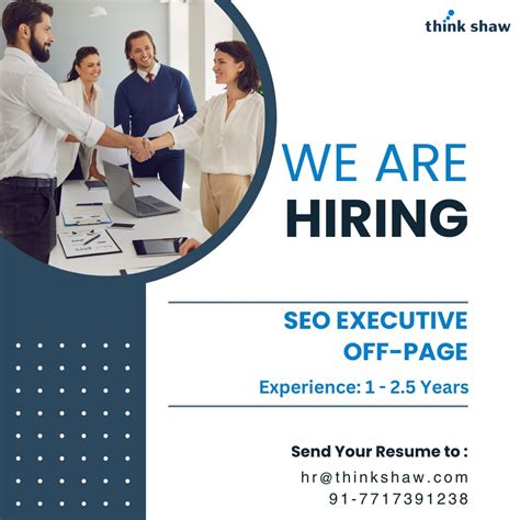 Thinkshawprivatelimited Seoexecutive Vacancy Seo Offpage Outreachexpert Experience
