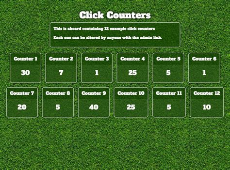 Online Click Counter Templates