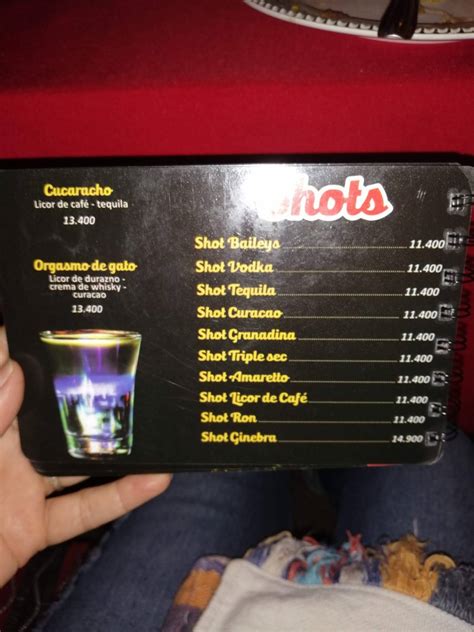 Carta Del Restaurante El Parche Del Gato Cali Cra 65c 12A 30