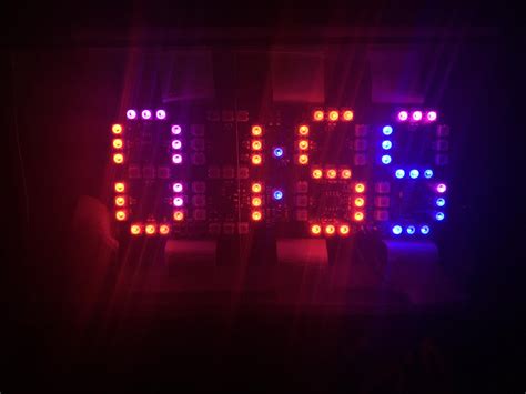 Rgb Led Clock 4 Steps Instructables