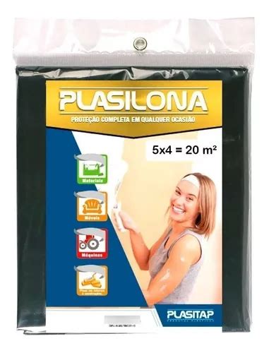 Lona Plástica Preta 5x4m Cobertura Proteção Pintura MercadoLivre