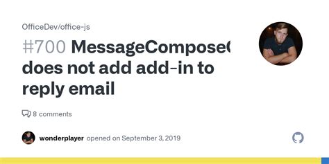 Messagecomposecommandsurface Does Not Add Add In To Reply Email · Issue