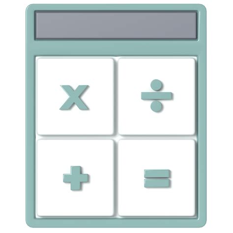 3d Illustration Of Stylish Calculator With High Quality Render 26425864 Png