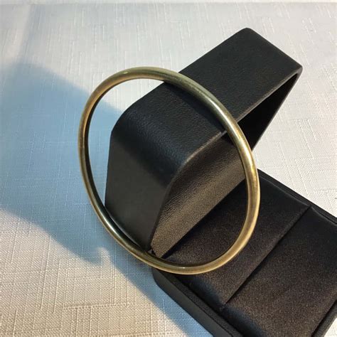 Womens Hollow Slave Bangle 9ct Gold S