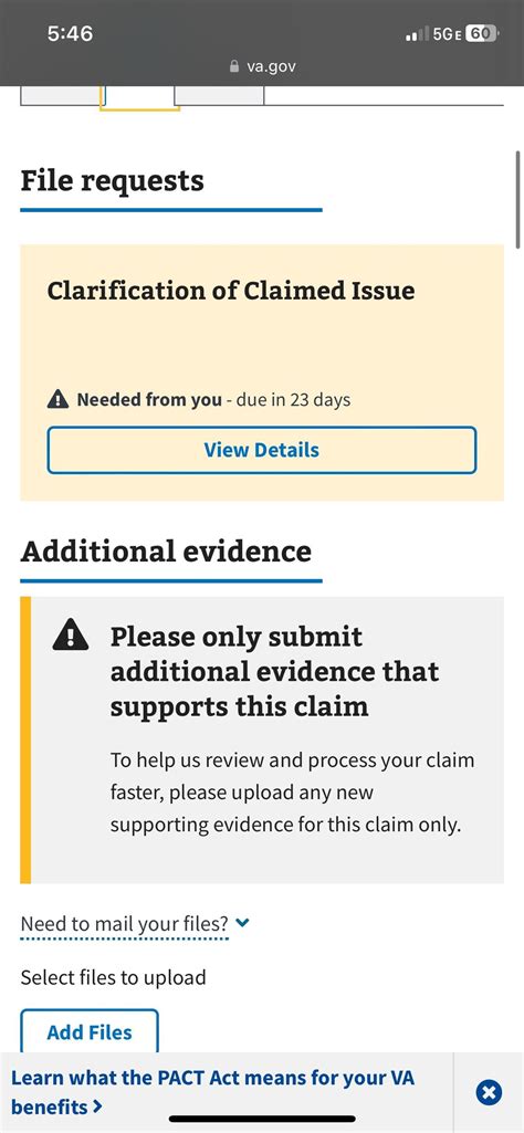 Clarification Of Claimed Issue Rveteransbenefits
