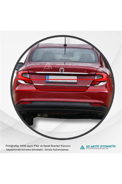 Fiat Egea SD Stop Kaşı 3 Parça 2015 ve Üzeri Krom Paslanmaz Çelik