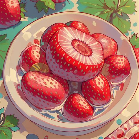Strawberries By Cyber Brush On Deviantart