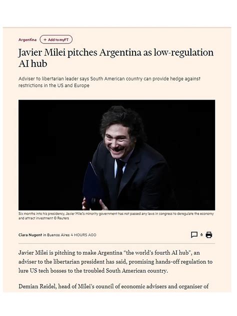 El Financial Times Se Hizo Eco Del Proyecto De Milei De Convertir A La