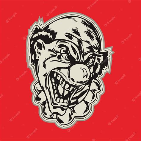 Premium Vector Evil Clown Vector Design