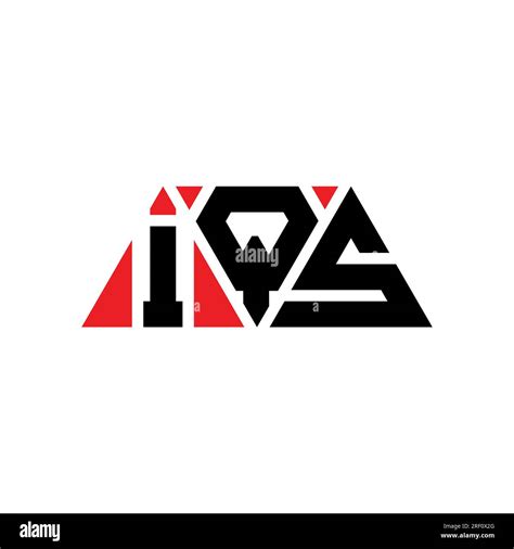 Iqs Triangle Letter Logo Design With Triangle Shape Iqs Triangle Logo