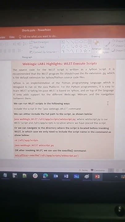 weblogic server wlst script execution youtube