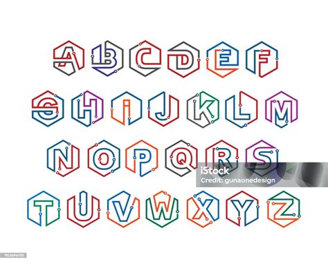 알파벳 문자 서식 파일 디자인 상징 디자인 개념 크리에이 티브 기호 아이콘 개념에 대한 스톡 벡터 아트 및 기타 이미지 개념 그래픽 사용자 인터페이스 기계공 Istock