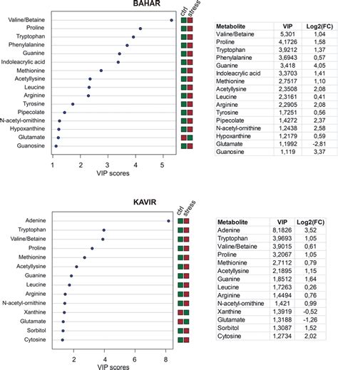 Important Features Identified By Pls Da Through Metaboanalyst Web Based