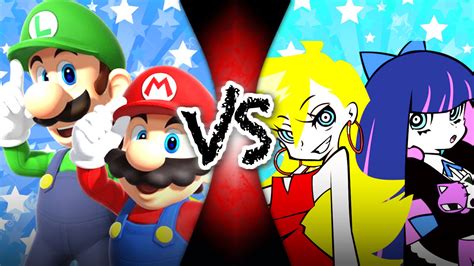 Smg4 Mario And Luigi Vs Panty And Stocking By Ds534 On Deviantart