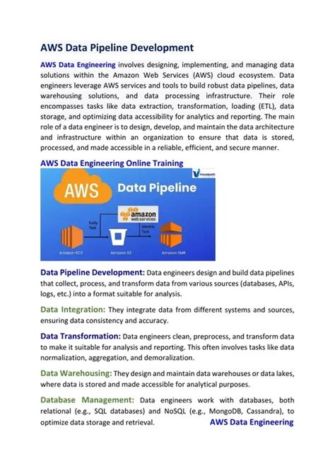 ppt aws data pipeline development powerpoint presentation free