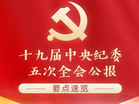 十九届中央纪委五次全会公报要点速览新华社