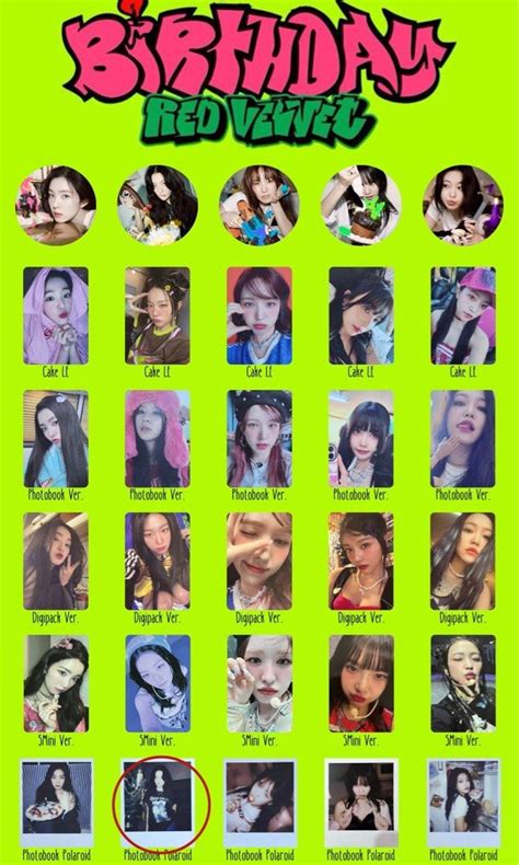 WTT WTS Red Velvet Birthday Photocard And Album Hobbies Toys