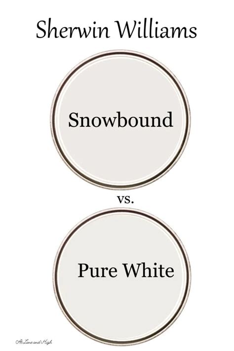 Sherwin Williams Snowbound Vs Pure White