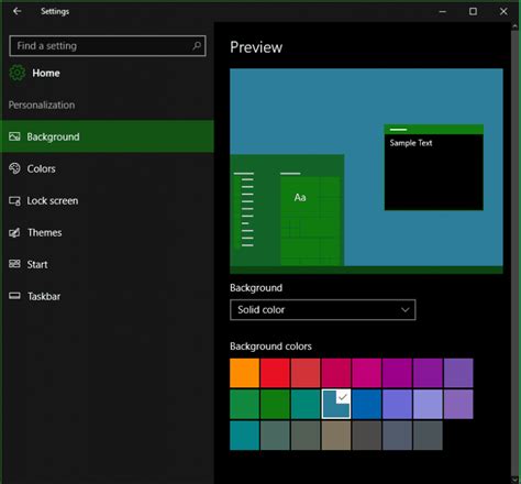 Update Windows Colors In Personalization Settings