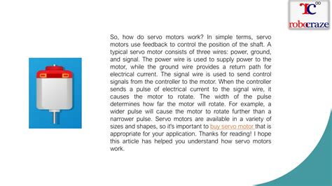 PPT How Does A Servo Motor Work PowerPoint Presentation Free Download ID 11513429