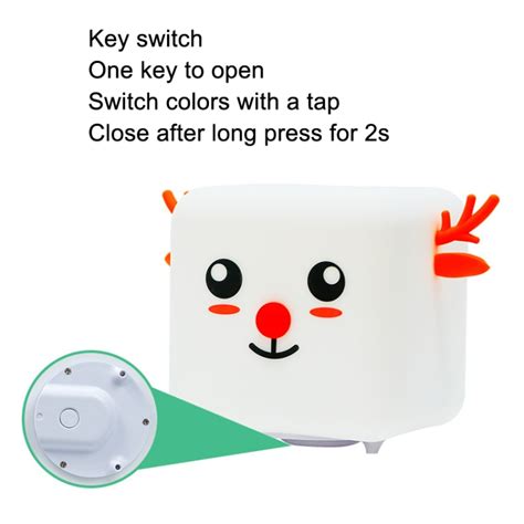 Led 팻 램프 3단 조명 Usb 충전 야간 조명 스타일 Rgb 7가지 색상큐브 치킨