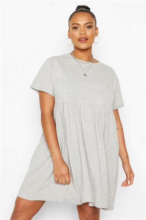 Plus Basic Smock Dress Boohoo Usa