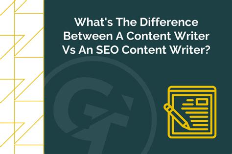 what s the difference between a content writer vs an seo content writer