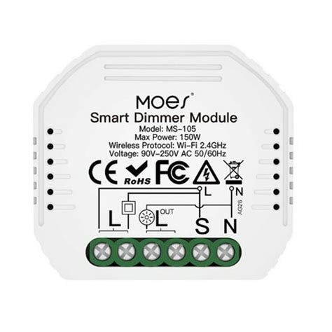 Interruptor De Luz Inteligente Módulo De Atenuación Wifi De 2 Bandas