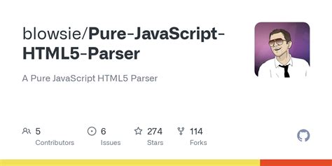 Github Blowsiepure Javascript Html5 Parser A Pure Javascript Html5