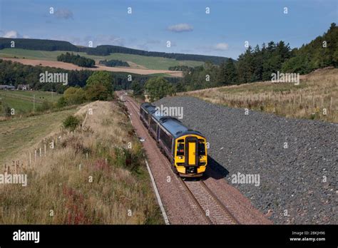 Scotrail Class 158 Express Sprinter Train Passing Bowland Junction