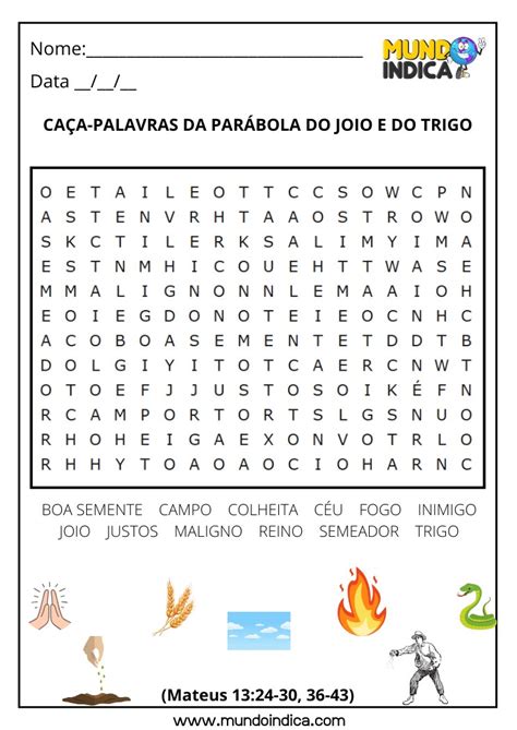 10 Atividades Bíblicas sobre a Parábola do Joio e do Trigo