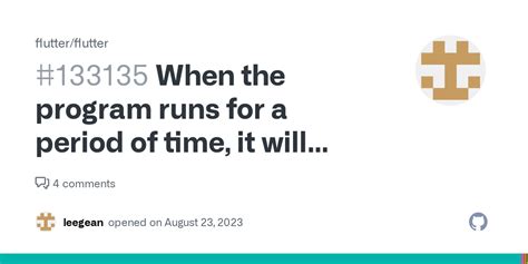 When The Program Runs For A Period Of Time It Will Suddenly Crash Out