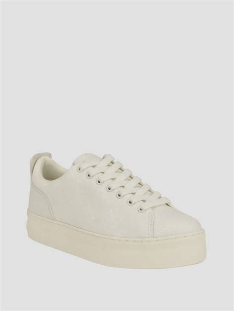 Giaa Logo Print Low Top Sneakers Guess
