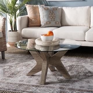 SAFAVIEH Home Collection Kaera Coffee Table - 32" W x 32" D x 17" H ...