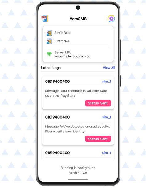 Verosms Android Sms Gateway Source Code Laravel Admin Panel By Softnix