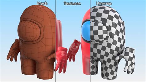 Among Us Character Red Rigged 3d Model 39 Max Free3d