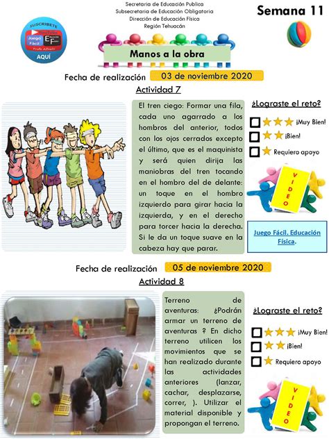 Fichas De Educaci N F Sica Para Primaria Actividades Para El Aula The
