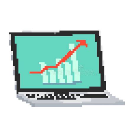 Laptop Performance Improvement Stock Vector Illustration Of Pixel