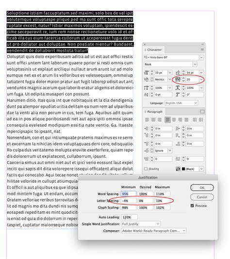 Why Does My Tracking In Indesign Appear Wider Than Adobe Community
