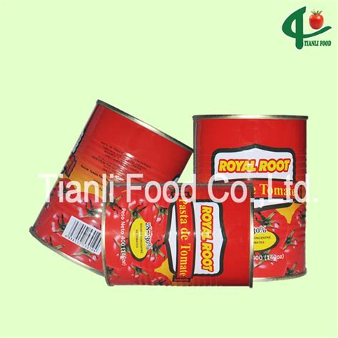 Canned Tomato Paste 400g Brix 28 30 Pure Tomato Pastechina Teltom Or