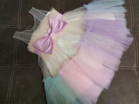 Пишна сукня хмарка для дівчинки райдужна ᐈ Купити НЕДОРОГО в Києві та