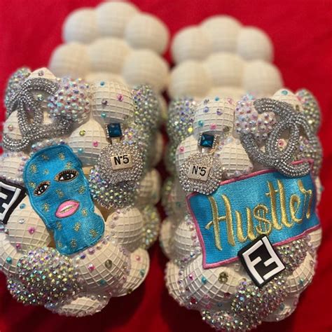 Bling Bubble Slides Etsy