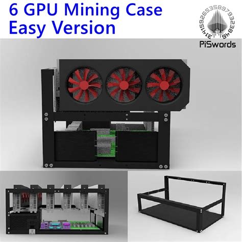Aliexpress Buy GPU Aluminum Easy Bitcoin Open Air Miner Mining Rig Mining Case Computer
